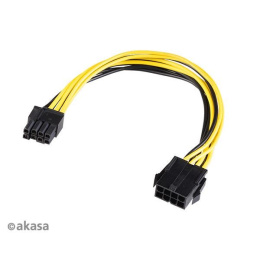 Rozbaleno - AKASA adaptér 12V ATX 8-Pin to PCIe 6+2 pin Adapter Cable ...
